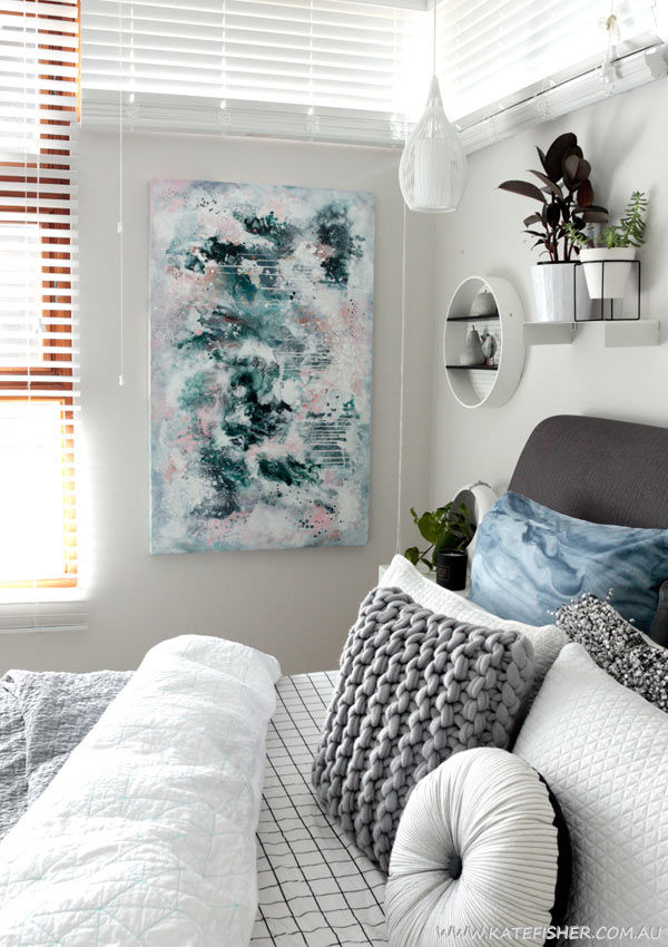 "Nordic Sky" Original Artwork by Kate Fisher - Kate Fisher Artist